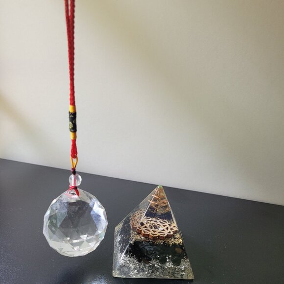 Other | Peruvian Natural Stone Handmade Pyramid And Crystal Ball | Poshmark